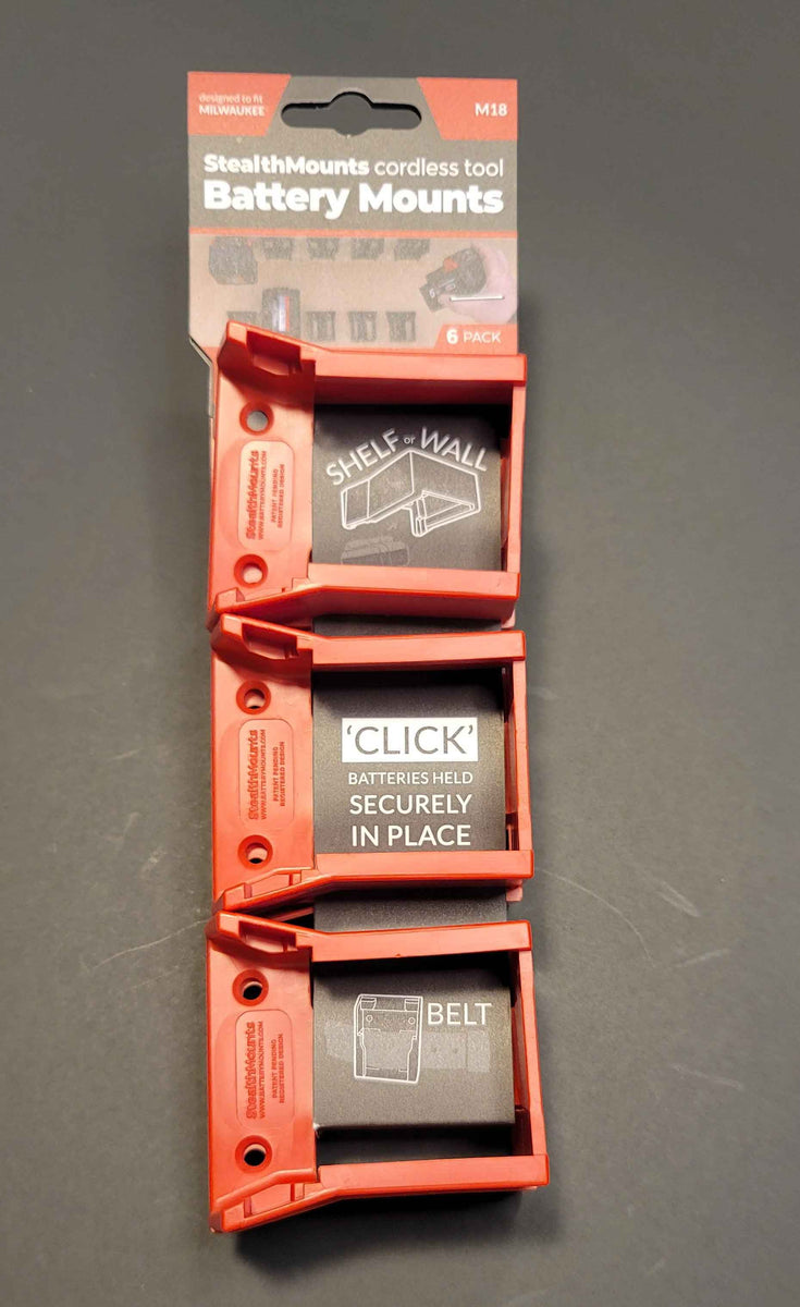 StealthMount battery holders for Milwaukee M18 – JakeOfALL